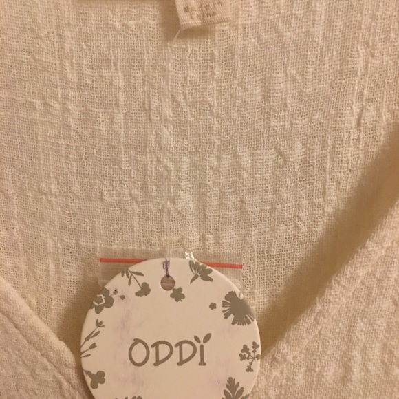 ODDY | Dresses | Nwt Oddy Midi Length Off White Dress Crocheted Trim ...